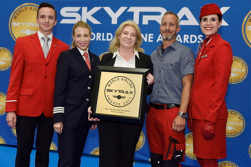 Skytrax Awards: Austrian-Mitarbeiter sind Europameister » news | tma-online